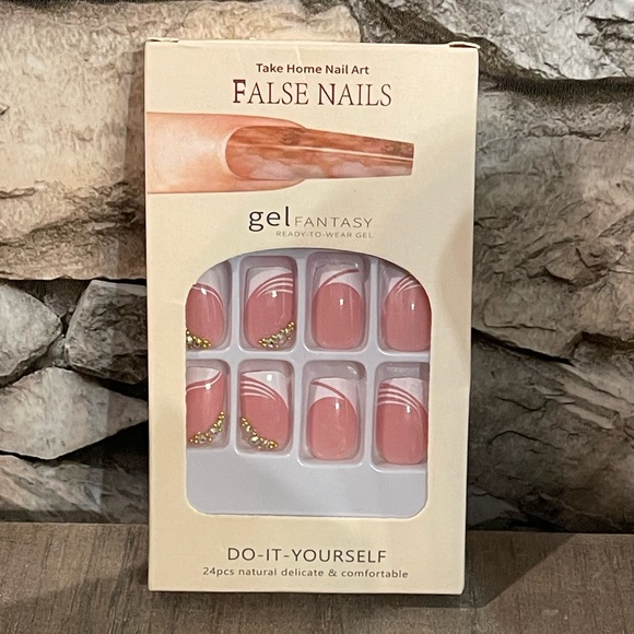 False Nails | Makeup | False Nails Gel Fantasy Beautiful French ...